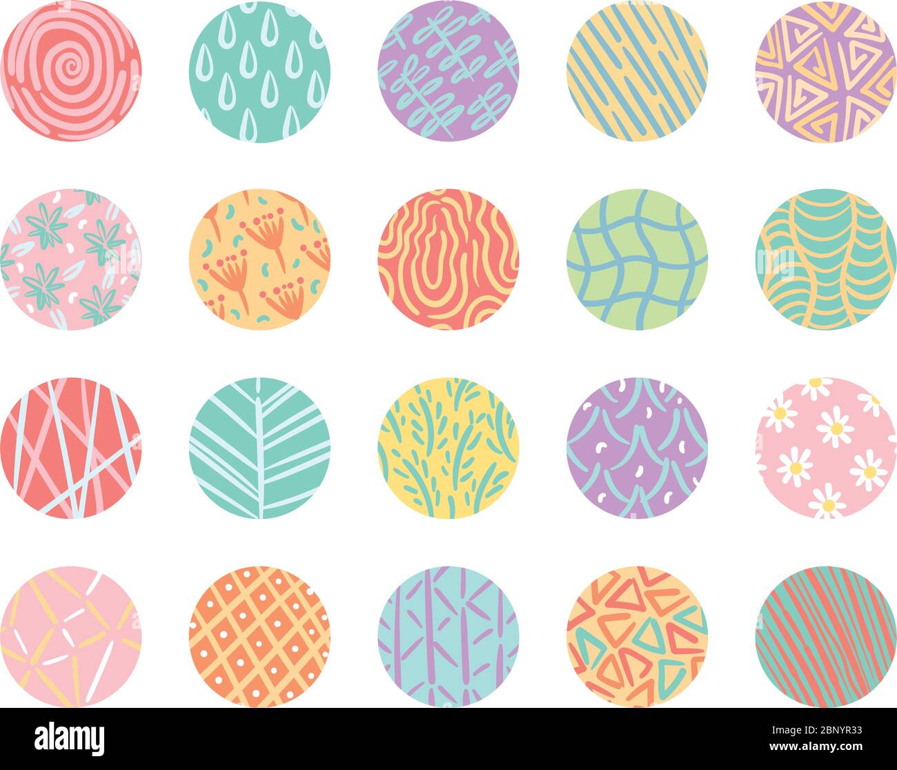 bundle of organic patterns set Stock Vector Image & Art - Alamy