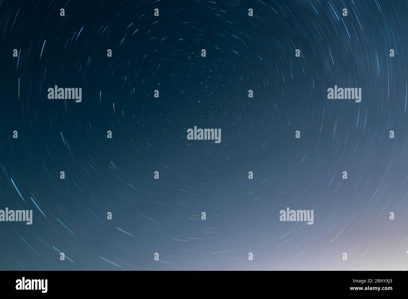 The rotation of the stars around the North Star, Long exposure image ...