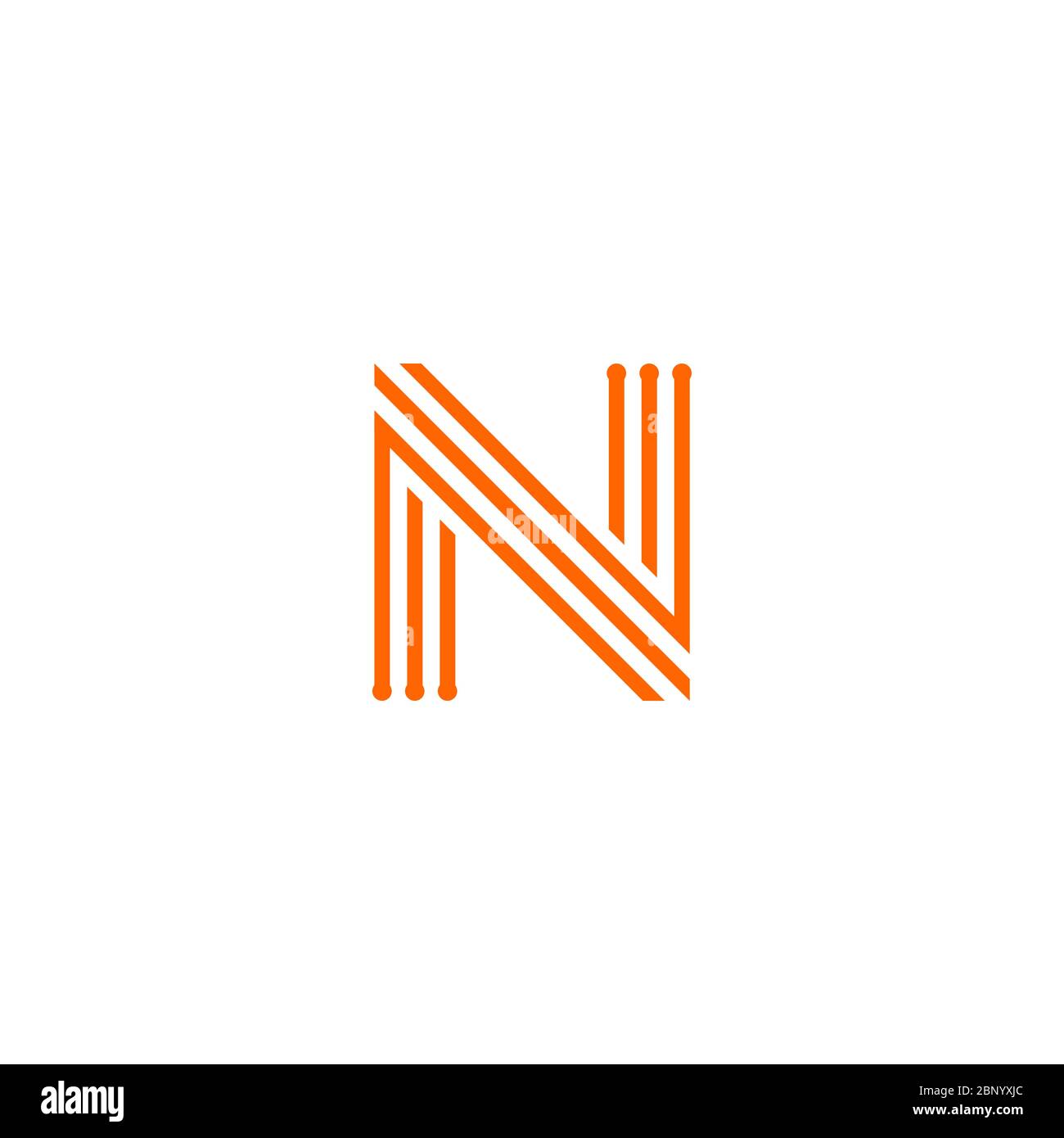 N business logo Stock Vector Images - Alamy