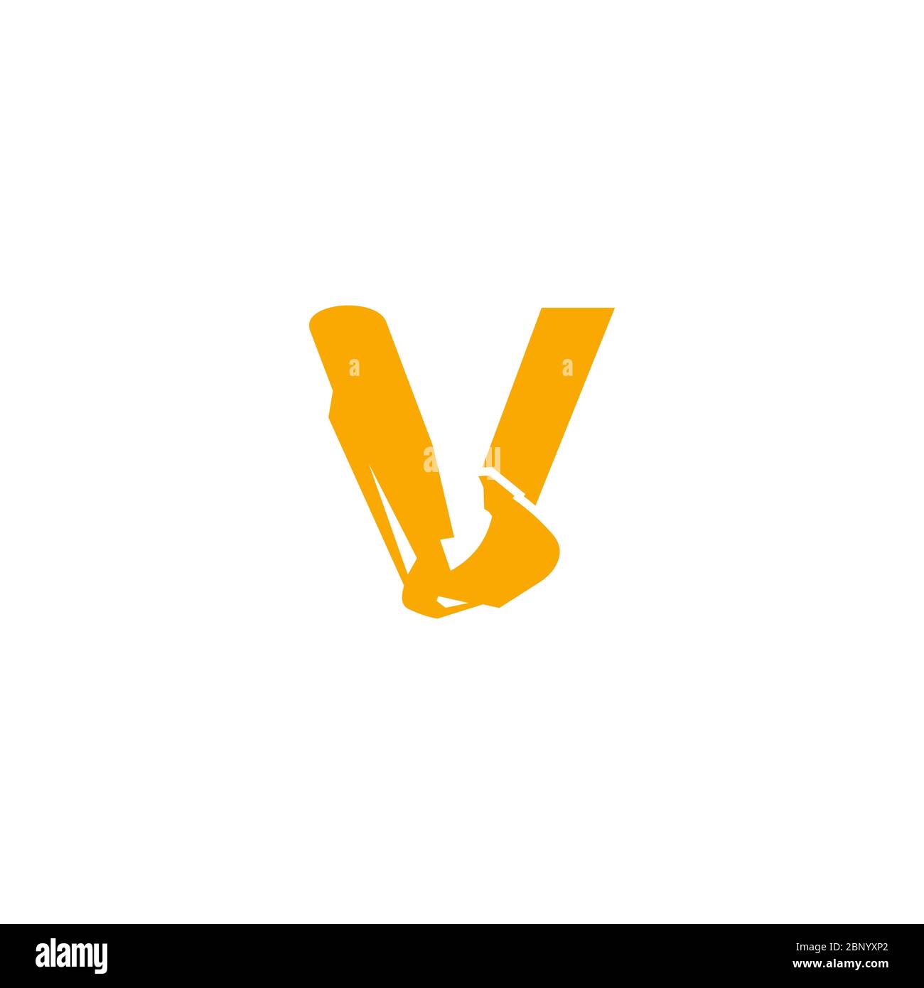 Letter v logo hi-res stock photography and images - Alamy