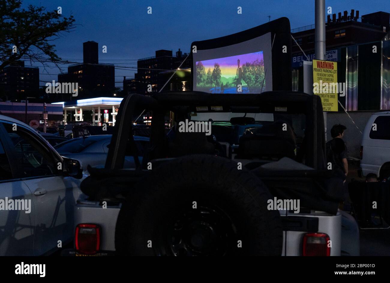 New York, United States. 16th May, 2020. Bel Aire Diner set up pop-up ...