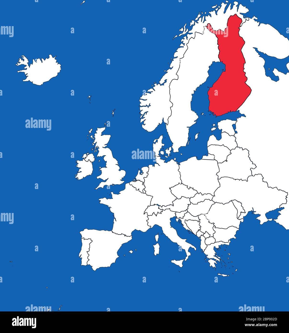 Europe Map Finland