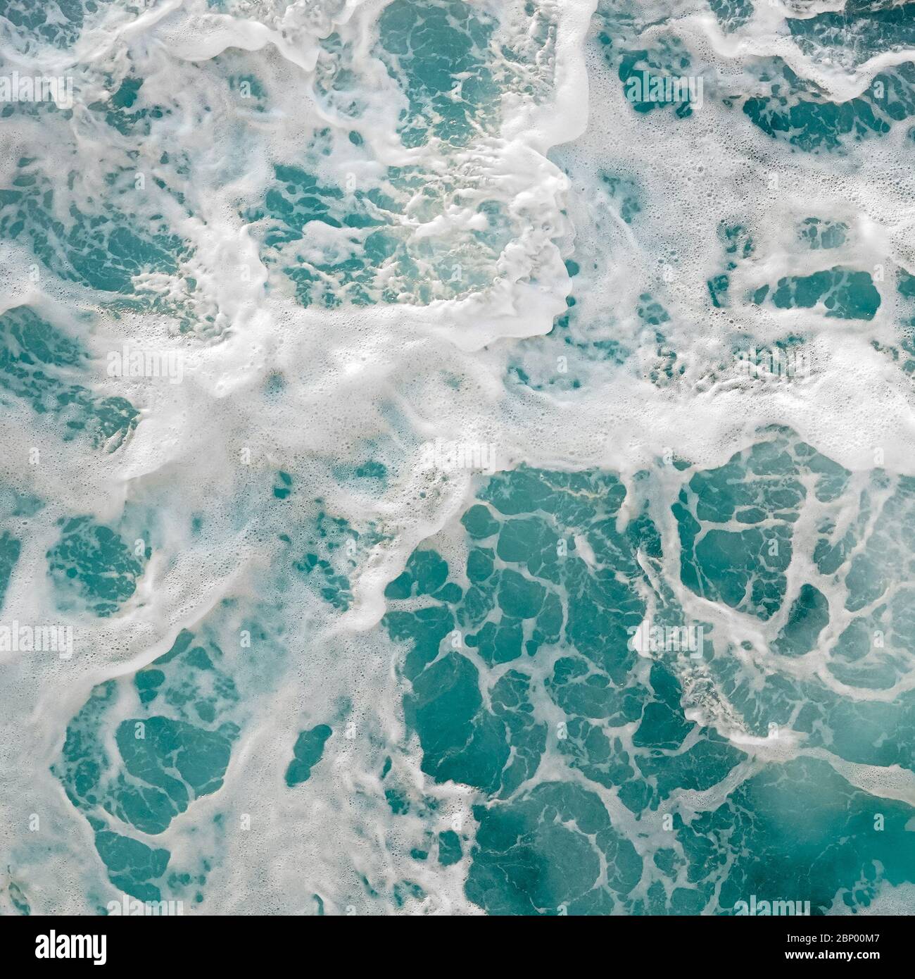 Beautiful clear blue ocean wave. (Top View Stock Photo - Alamy