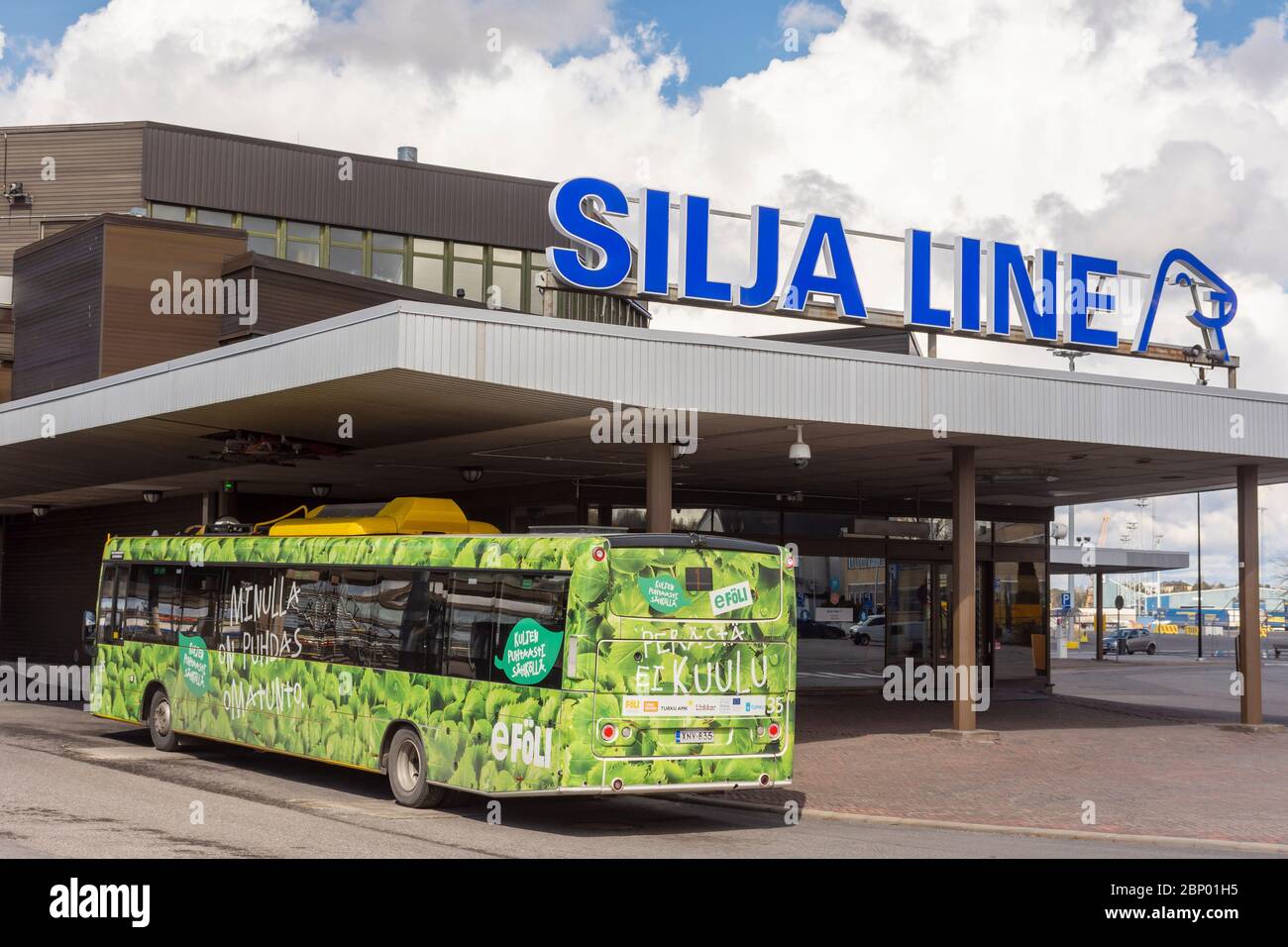 Silja line passenger terminal at the harbour of in Turku Finland Stock ...