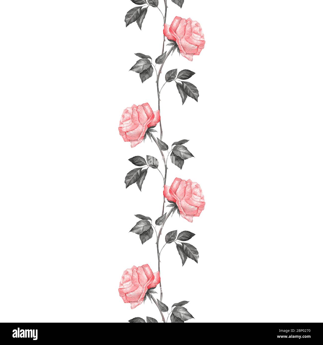 Flowers Vertical Border