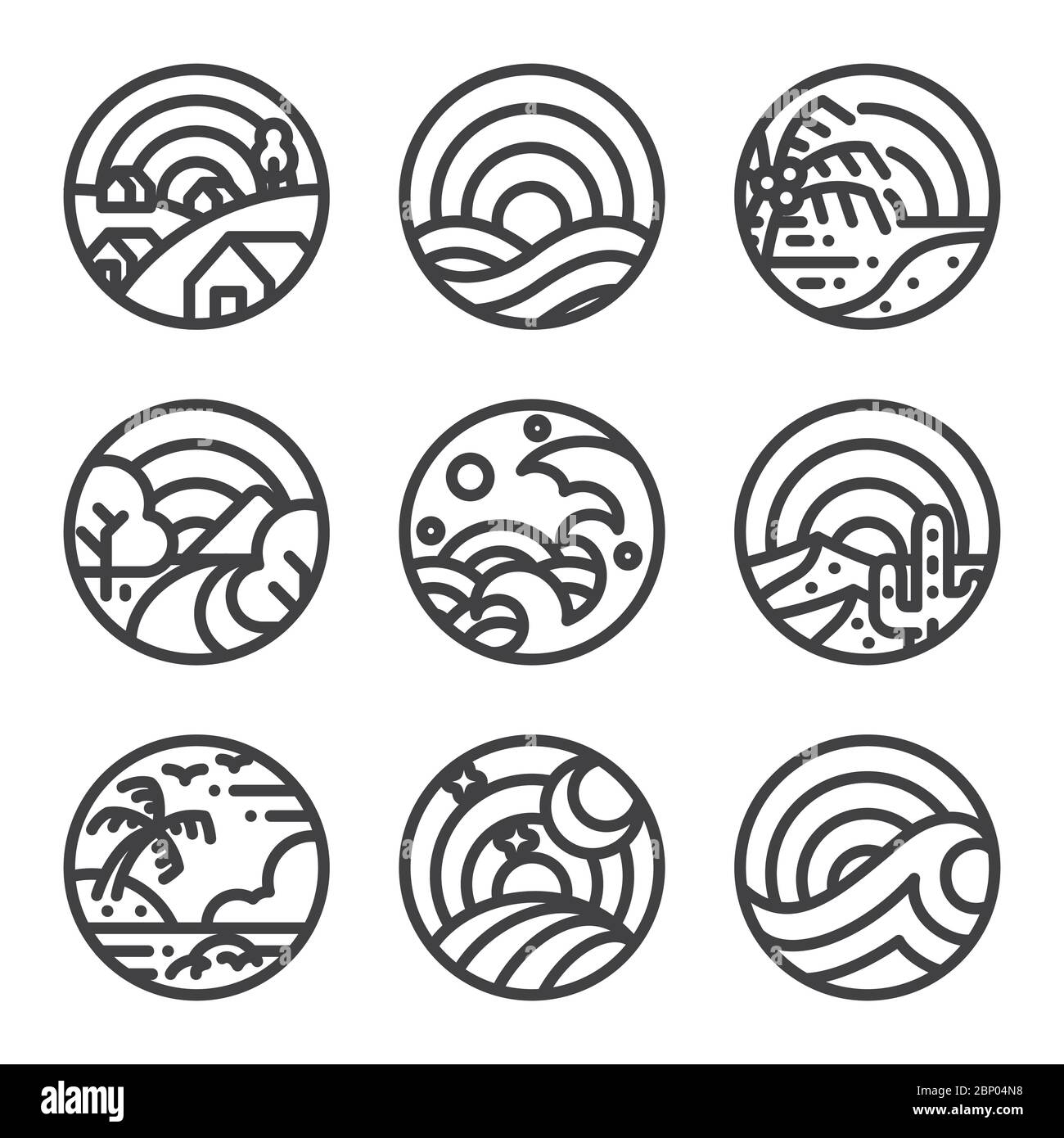 Night landscape water in Cut Out Stock Images & Pictures - Alamy