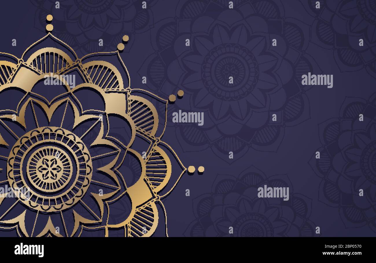 Background template with mandala pattern design illustration Stock ...
