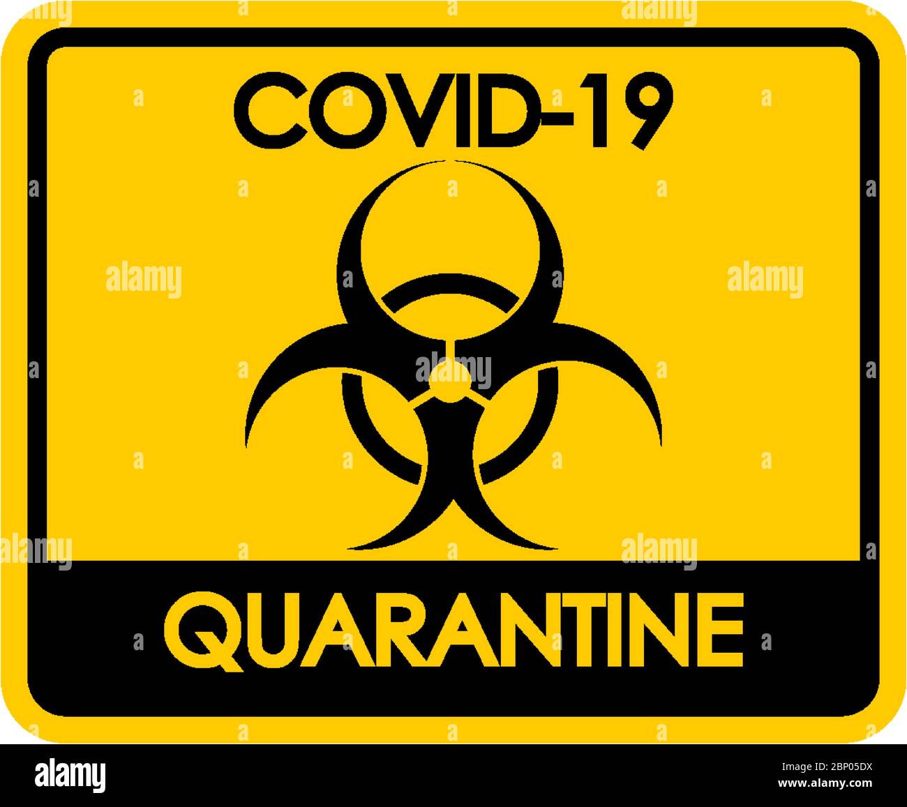 Poster design for coronavirus theme with biohazard sign illustration ...