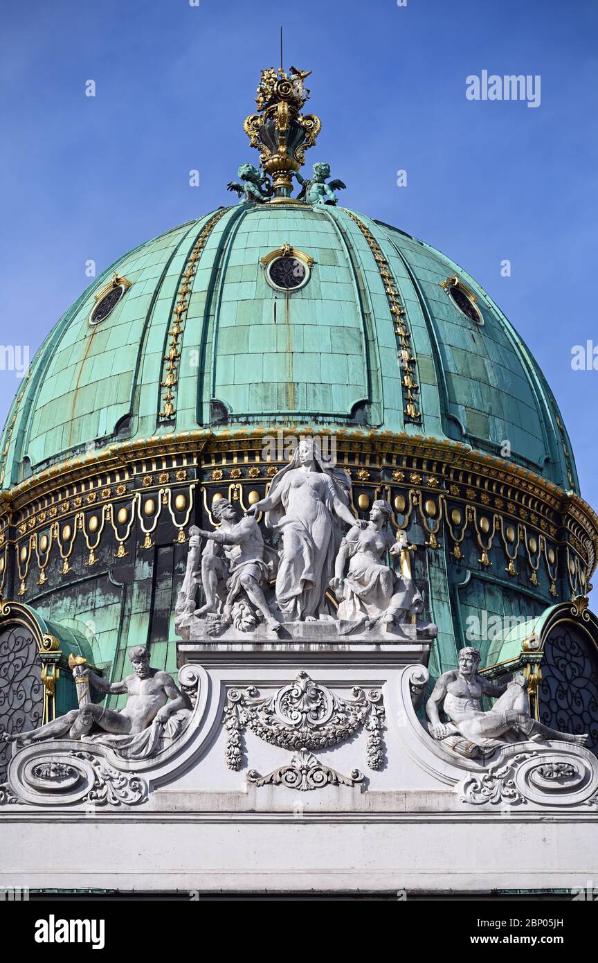 Vienna Hofburg Palace dome detail Stock Photo - Alamy