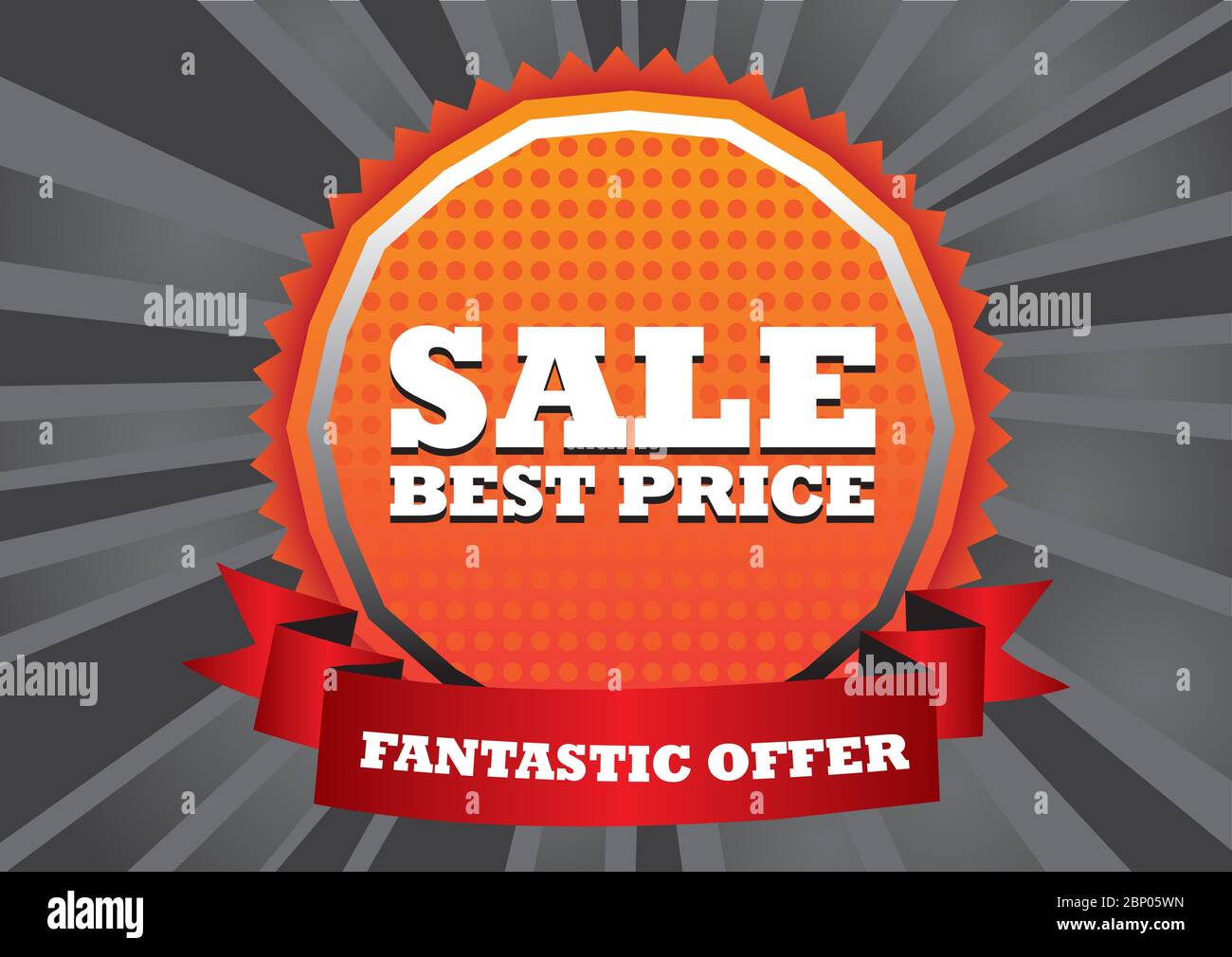 Red sale sign header design pattern with black sunburst background ...