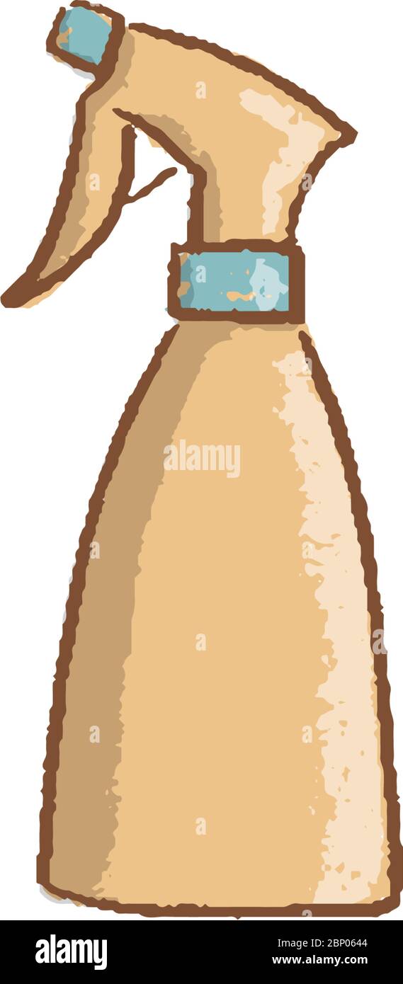 Water sprayer isolated on white background. Small plastic pink garden ...