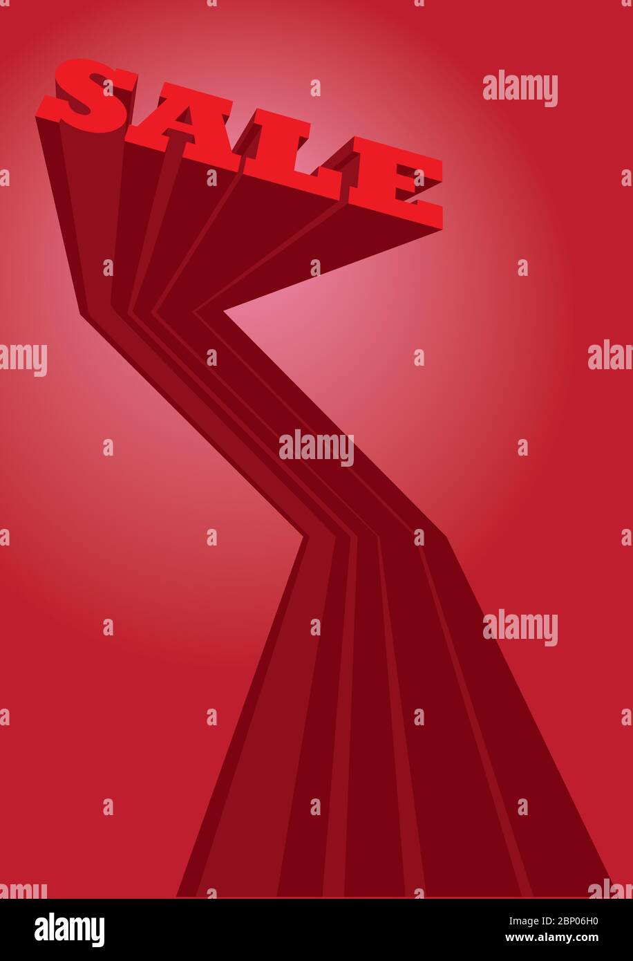 Red Hot sale in 3D. Vector illustration Stock Vector Image & Art - Alamy