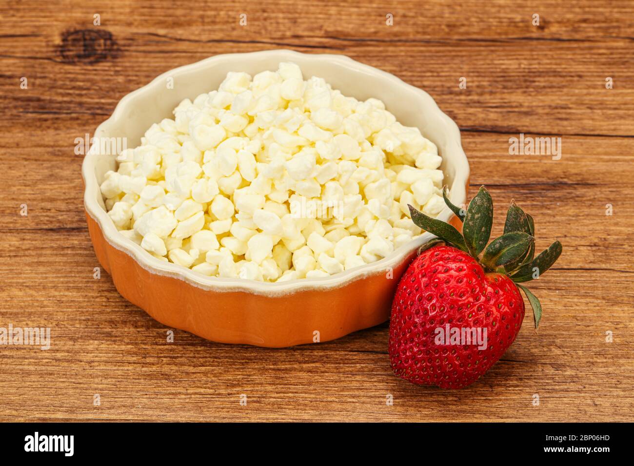 Dietary food - grain cottage cheese in the bowl Stock Photo - Alamy