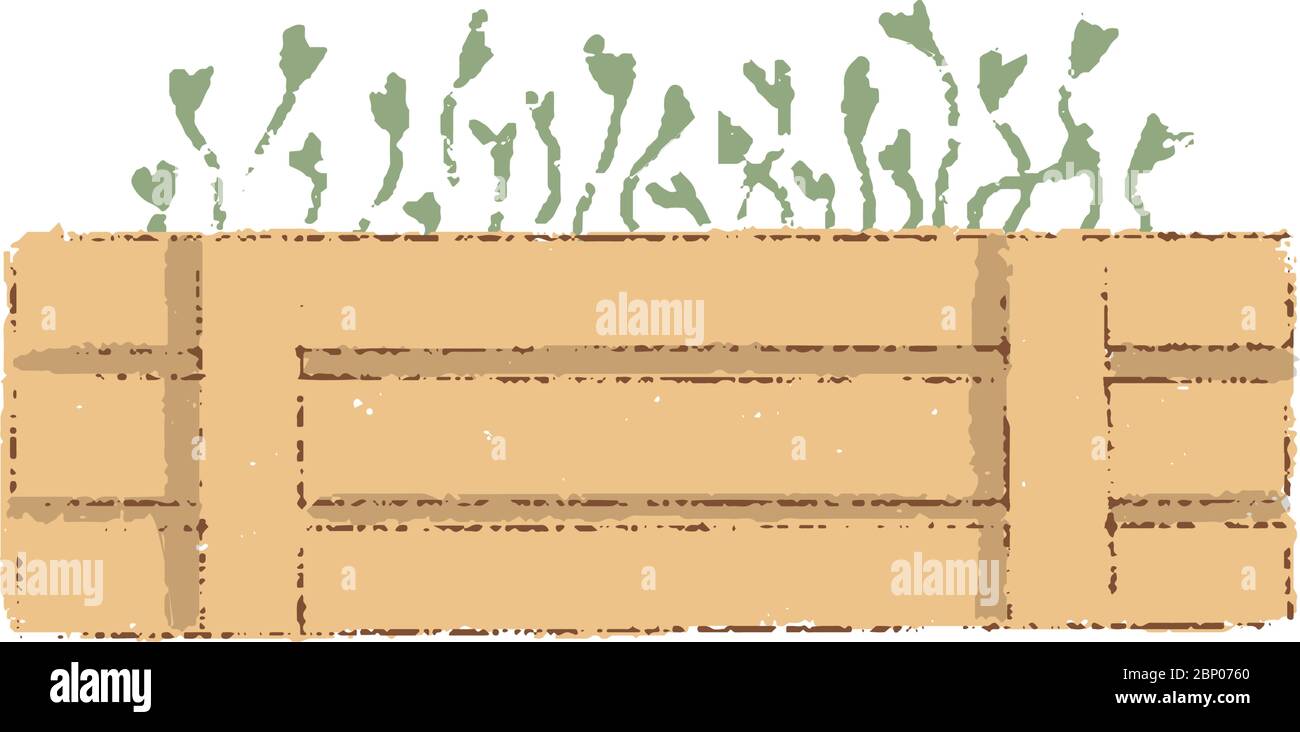 Vegetable seedlings garden Stock Vector Images - Alamy