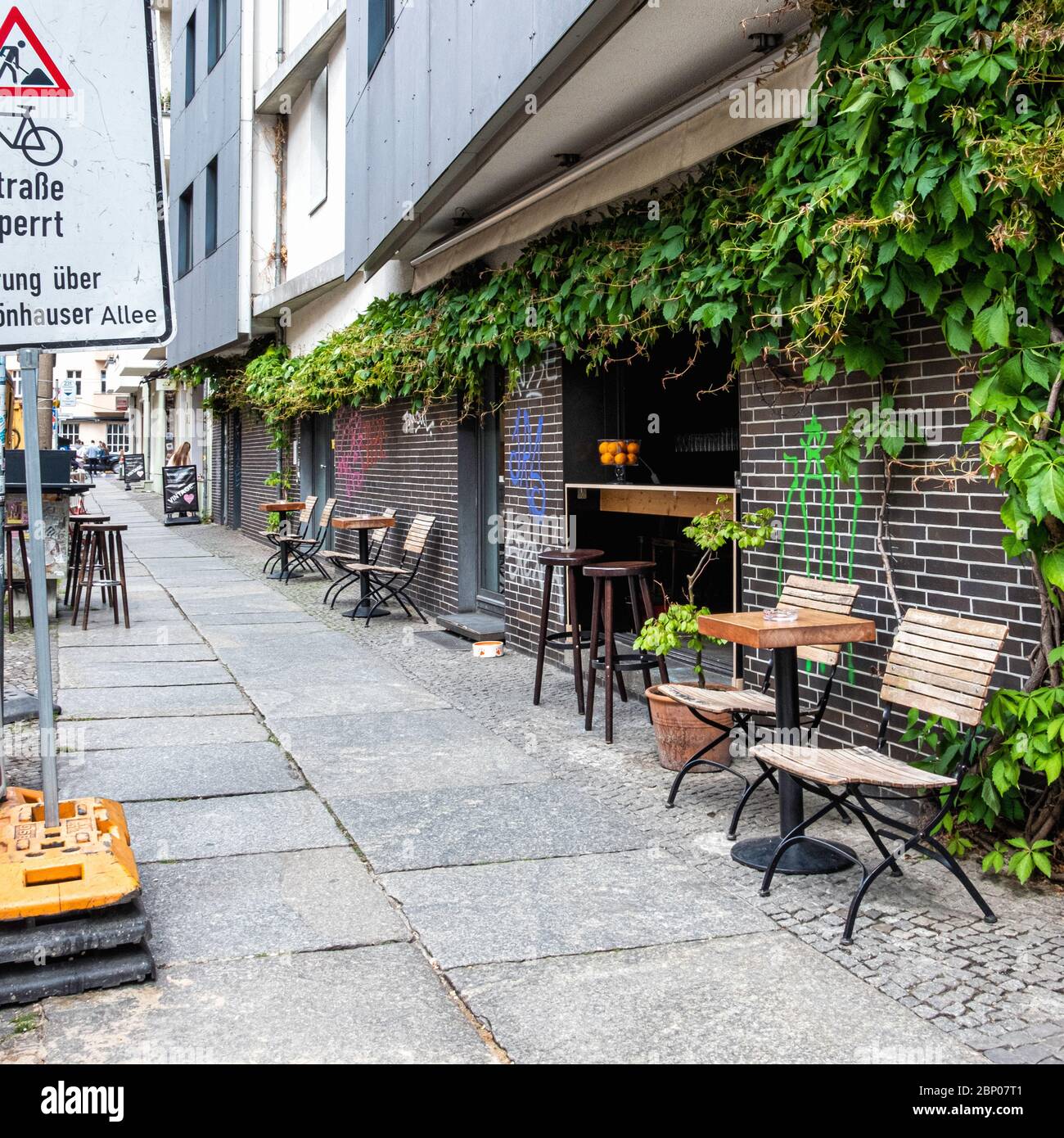 Mitte, Berlin, Germany. 16th May 2020 The Lois Cafe-Bar spreads into ...