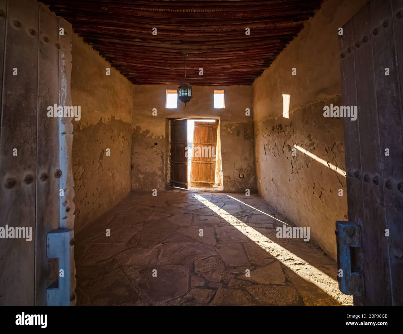 Inside view of Historical Old Al-Uqair port in Saudi Arabia Stock Photo ...