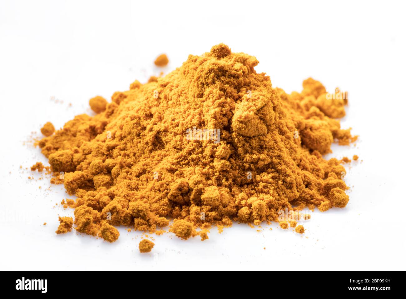 Turmeric powder or curcuma powder, commonly used as a spice or dyeing ...