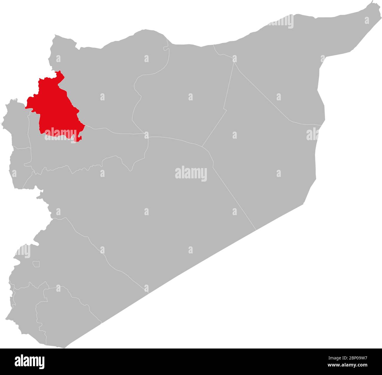 Administrative divisions of syria map hi-res stock photography and ...