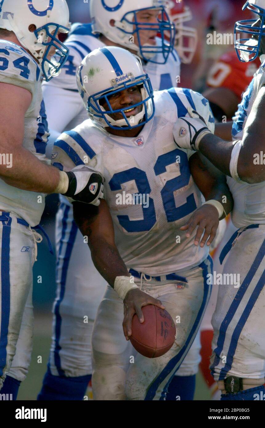 Kansas City, United States. 11th Jan, 2004. Indianapolis Colts running ...