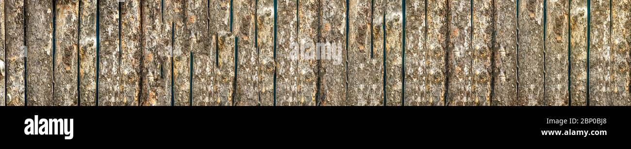 Rectangular structure background made of logs without working Stock ...