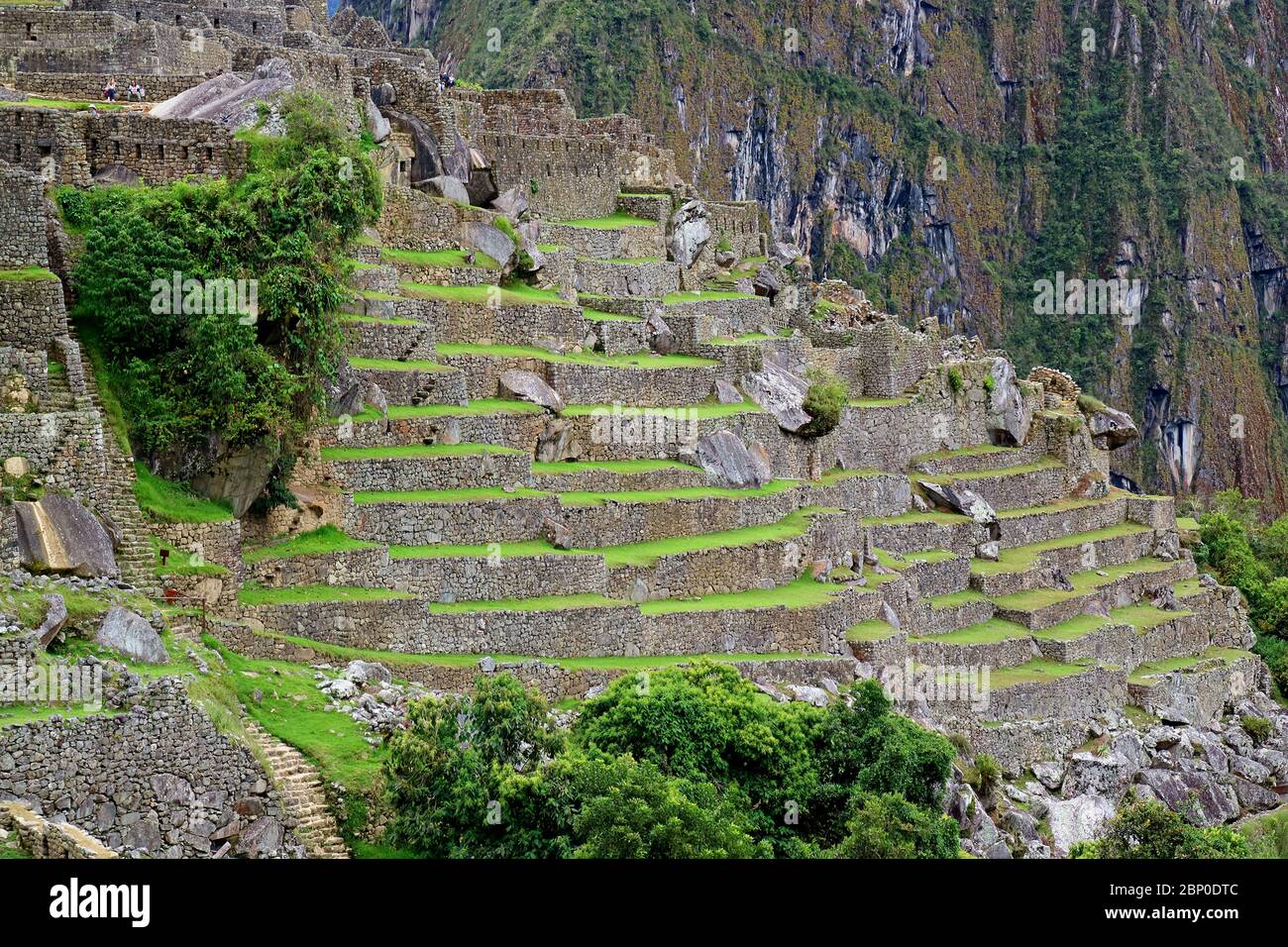 The Ruins of Inca Structures Inside Machu Picchu Citadel, Incredible ...