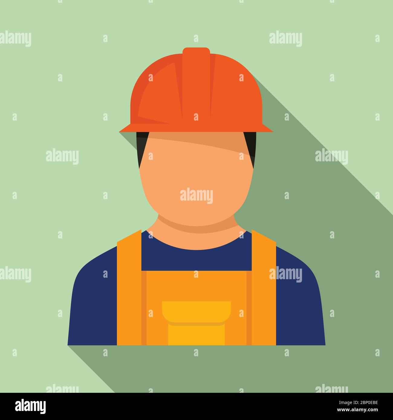 Electrician man icon. Flat illustration of electrician man vector icon ...