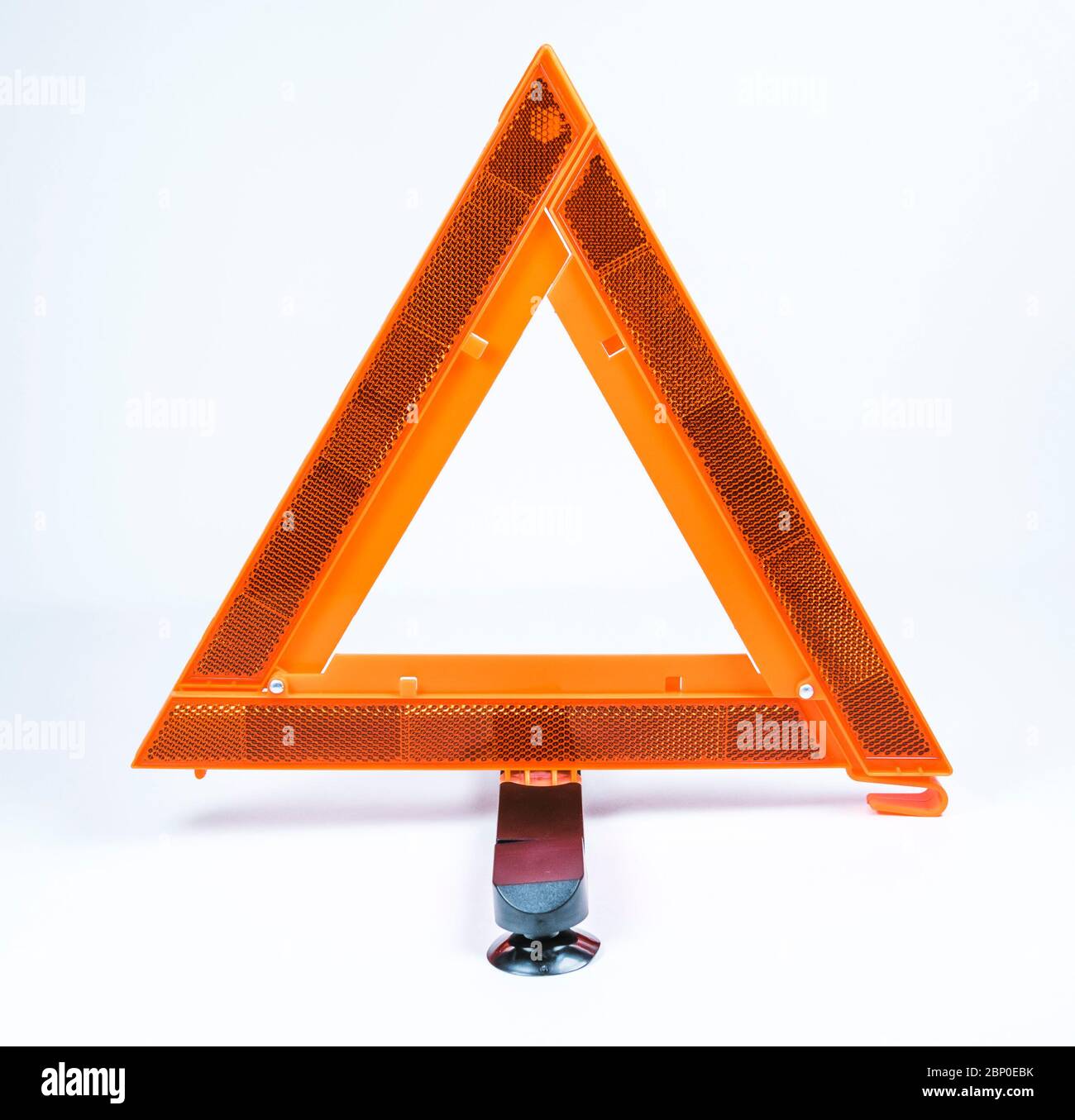 emergency triangle on white background Stock Photo - Alamy
