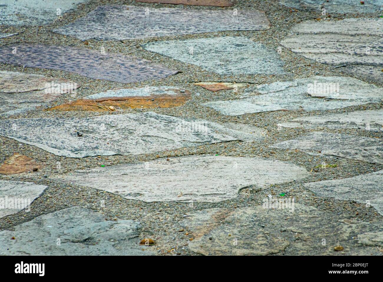 Cemented stone floor structure background Stock Photo - Alamy