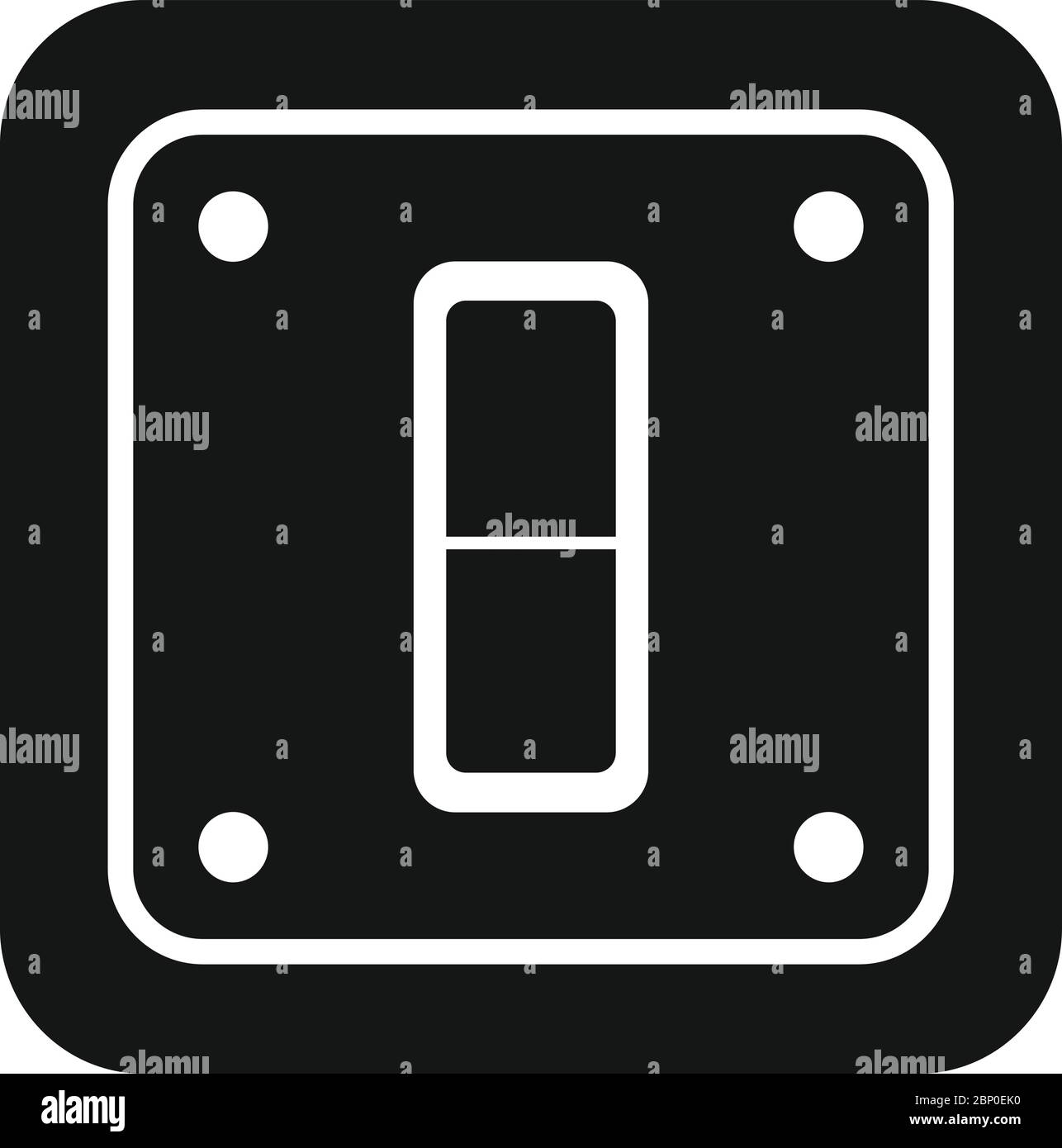 Electric switch icon. Simple illustration of electric switch vector ...