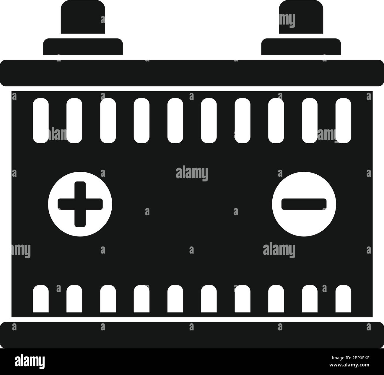 Car battery icon. Simple illustration of car battery vector icon for ...