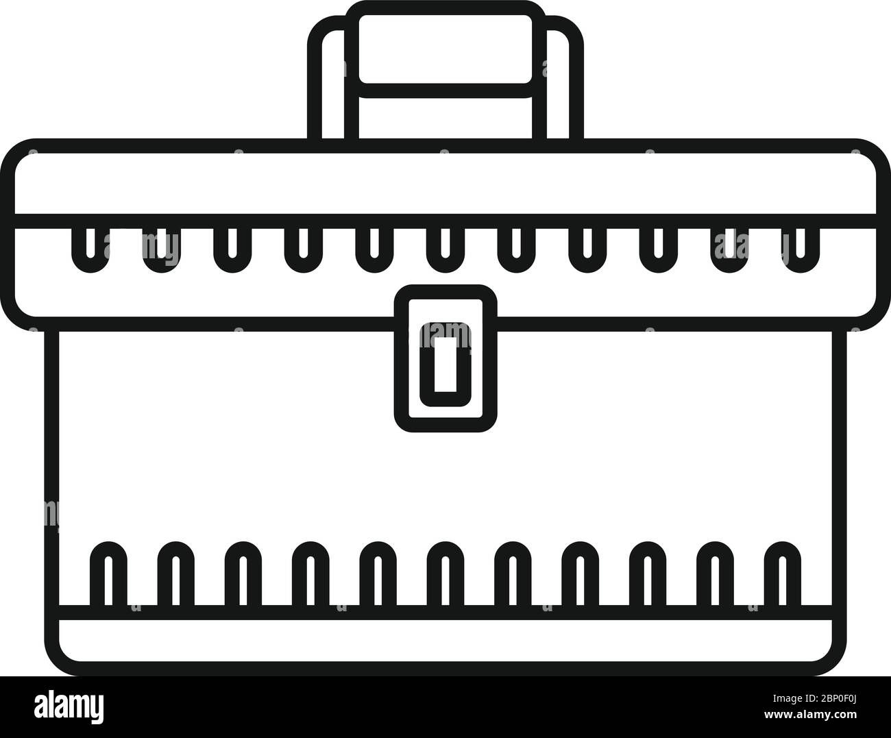 Electrician tool box icon. Outline electrician tool box vector icon for ...