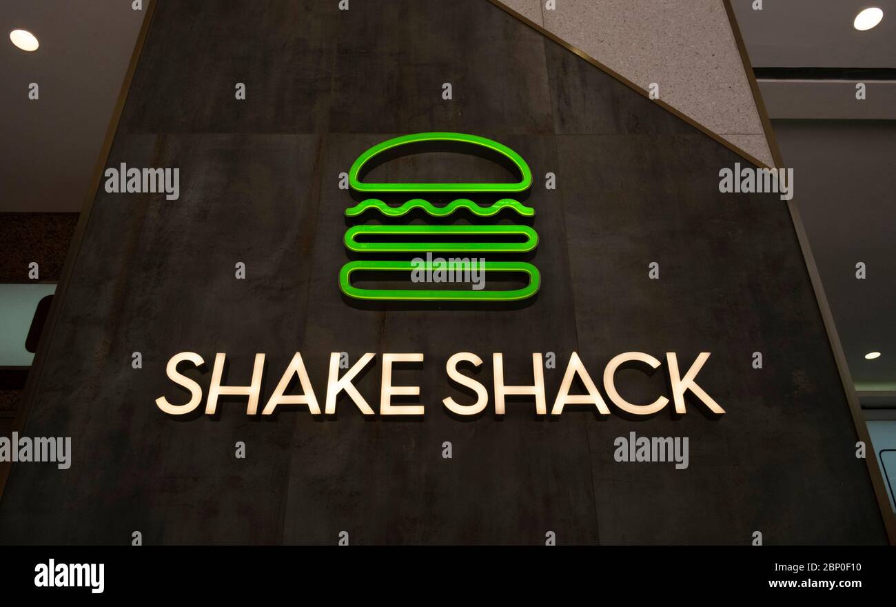 Hong Kong,China:16 May,2020. US Burger Chain branch sign in Times ...