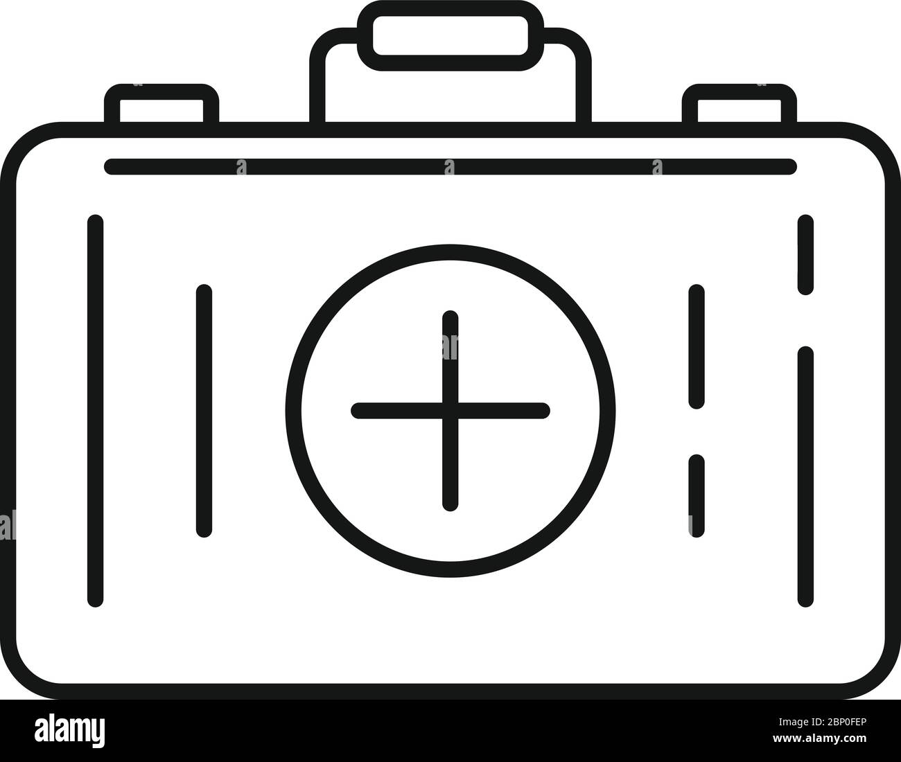 First aid kit icon. Outline first aid kit vector icon for web design ...
