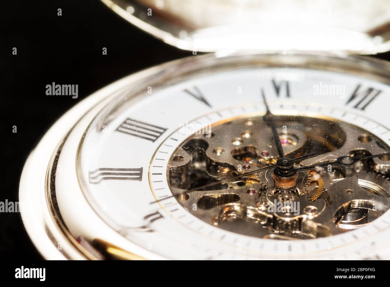 vintage pocket watch close-up view Stock Photo - Alamy