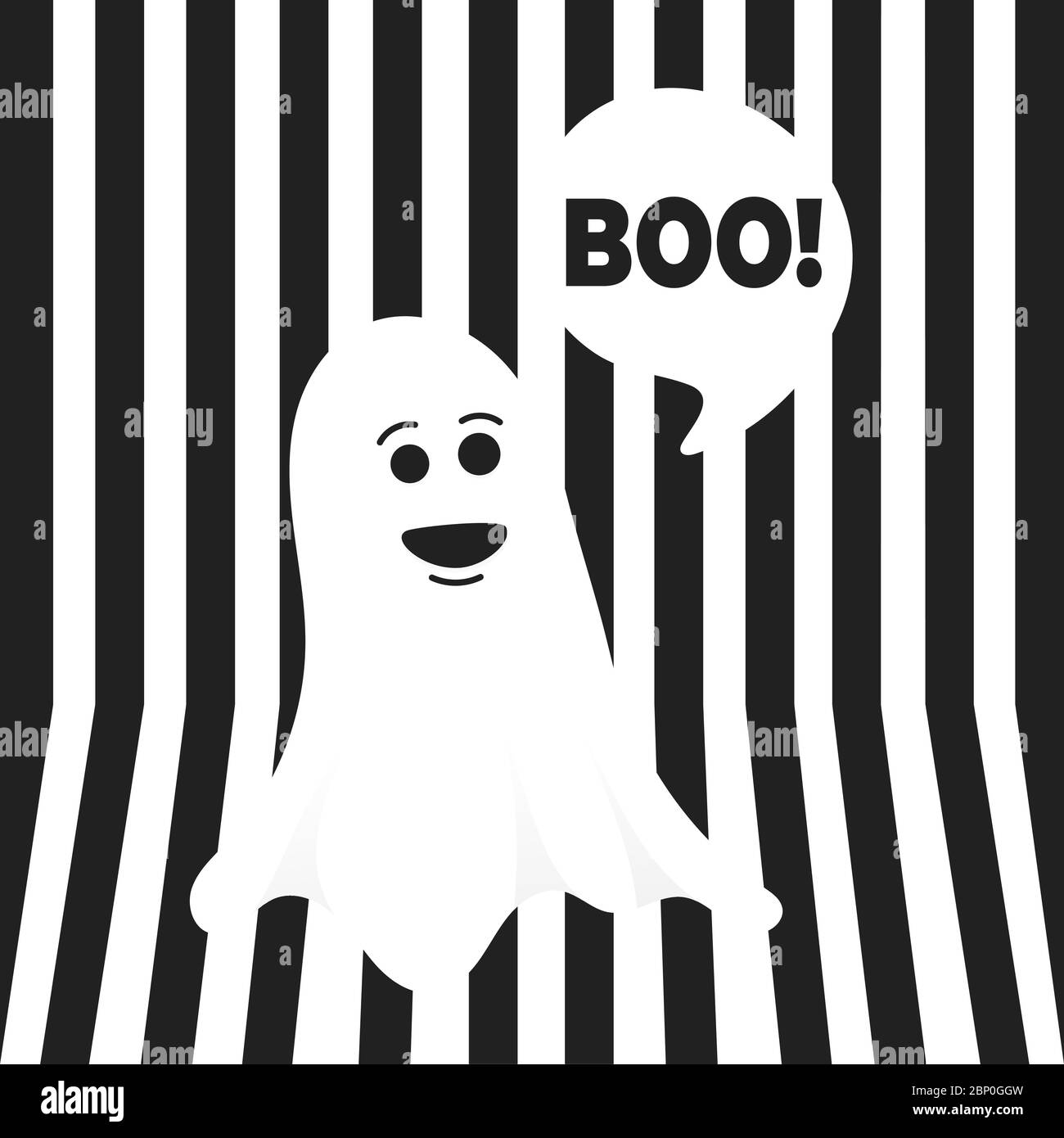 Boo ghost halloween message concept Stock Vector Image & Art - Alamy