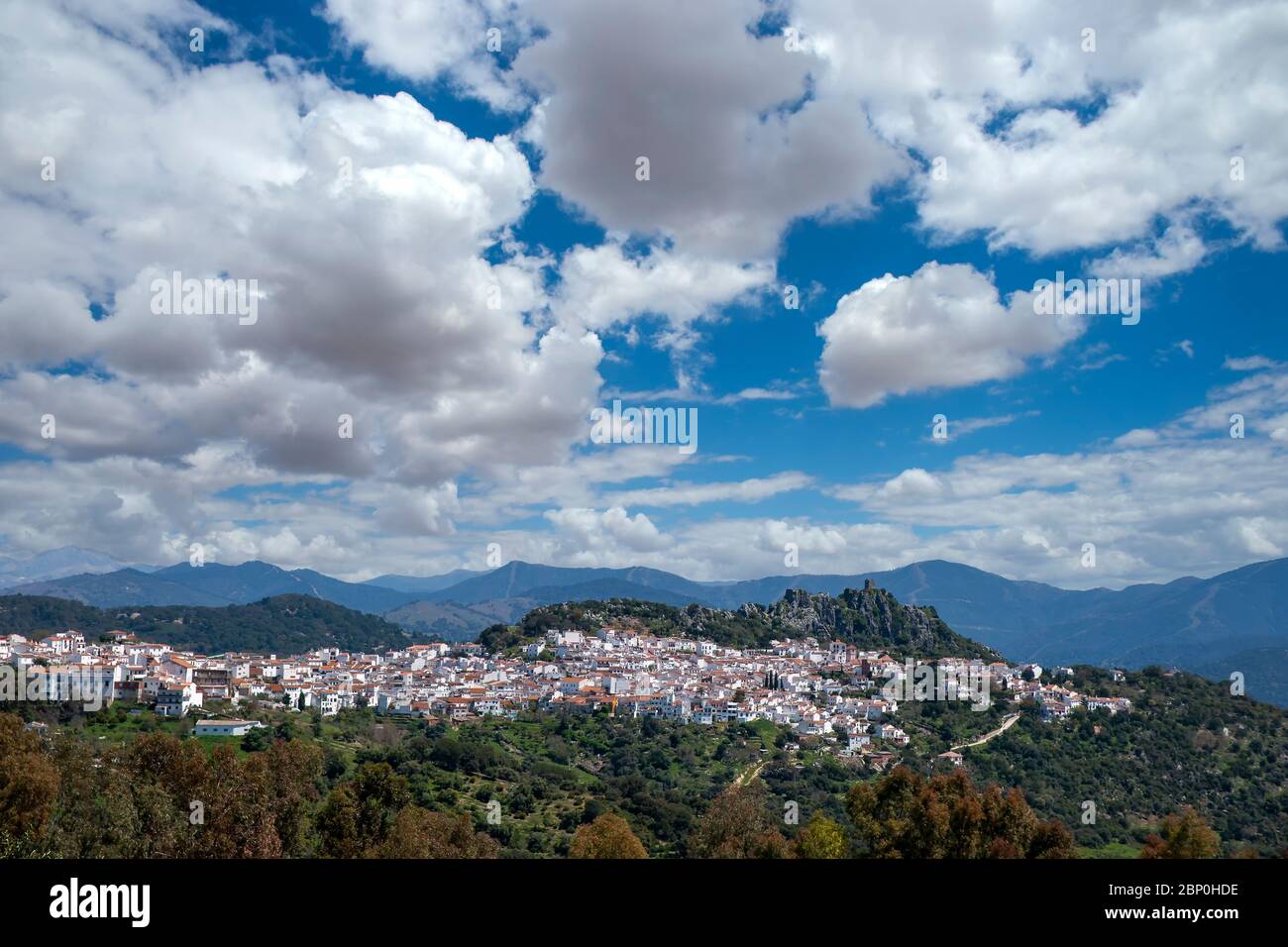 beautiful town in the province of Malaga, gaucin Stock Photo - Alamy