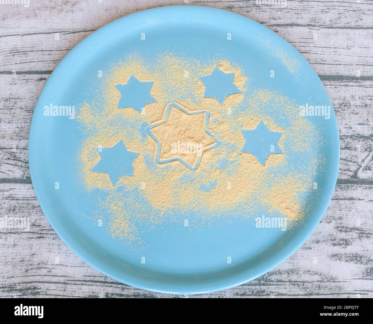 Blue powder sign hi-res stock photography and images - Alamy