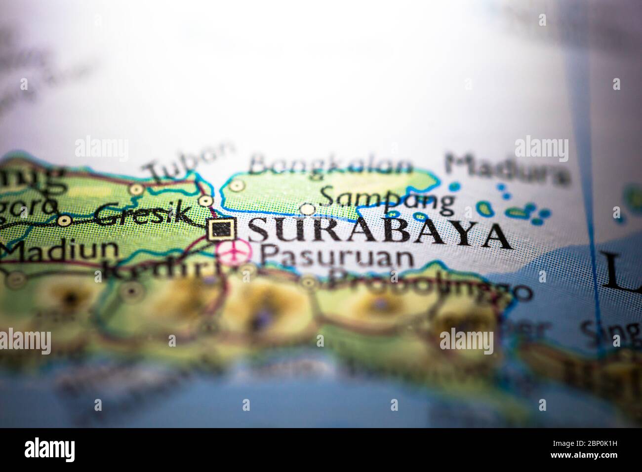 Surabaya map hi-res stock photography and images - Alamy