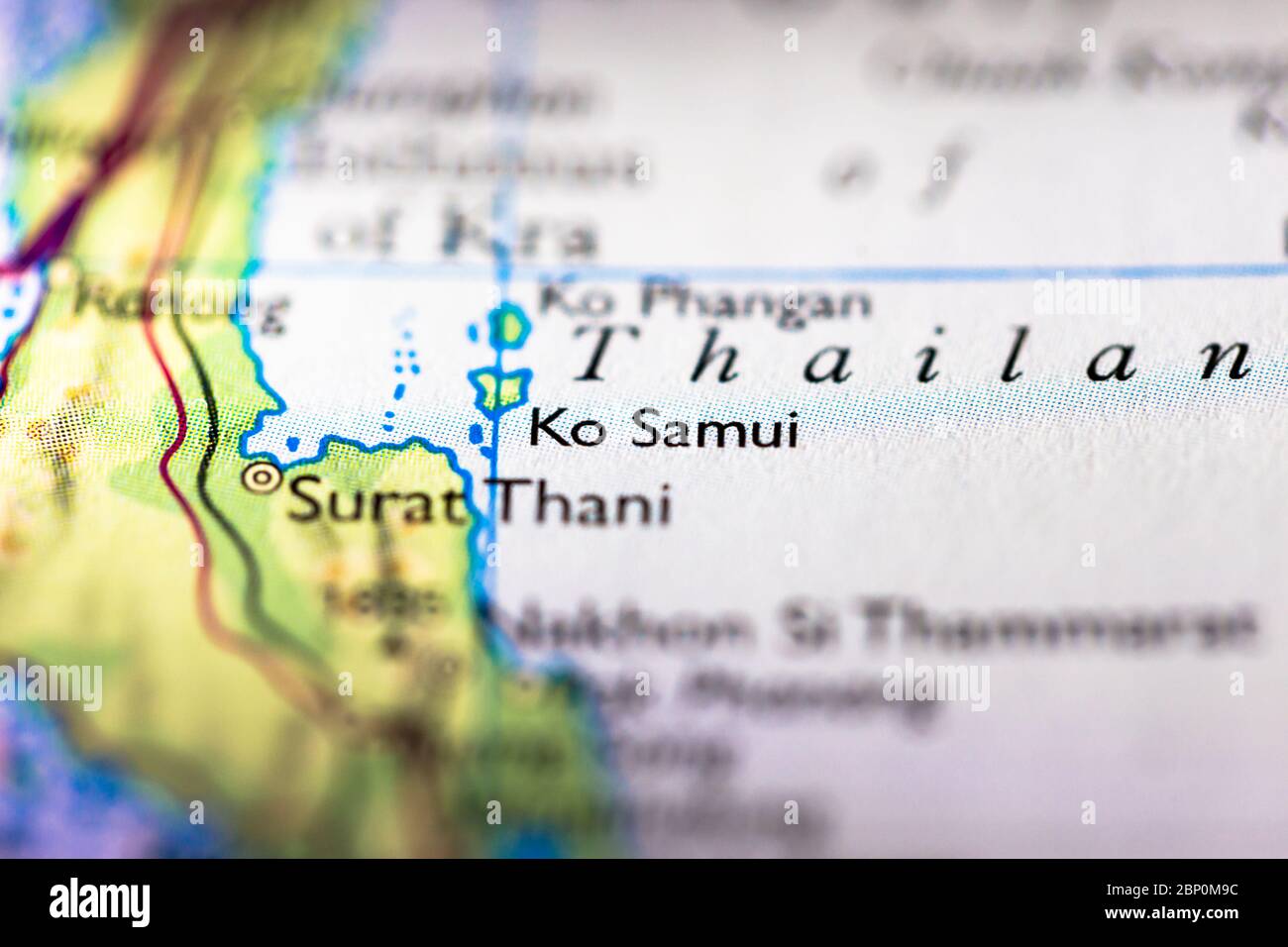 Island ko samui map hi-res stock photography and images - Alamy