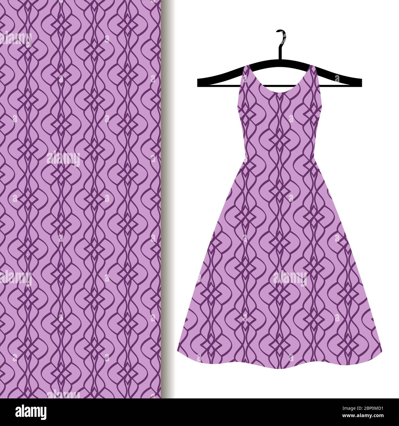 Fashion purple dress Stock Vector Images - Alamy