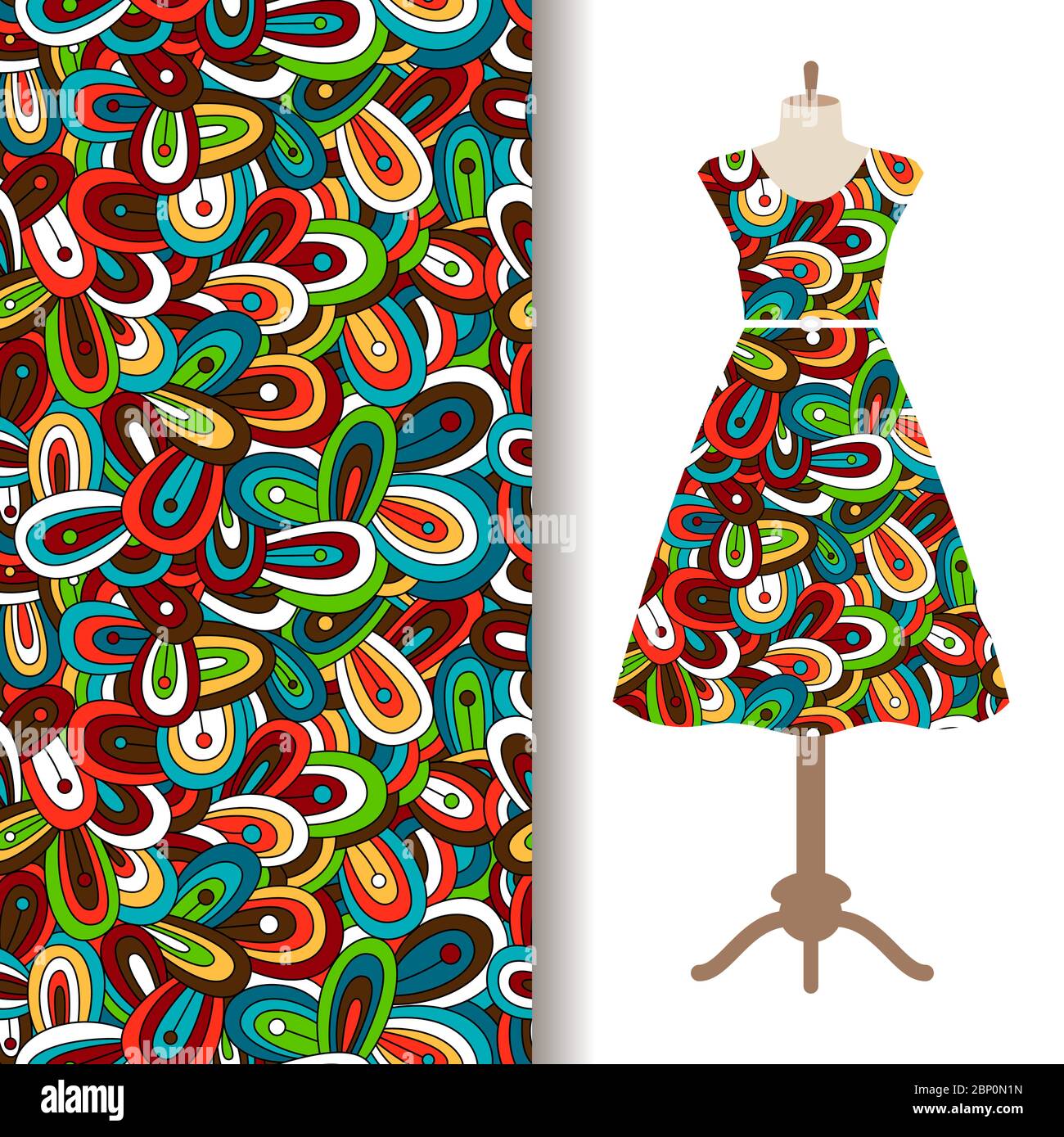 Hair and dress detail Stock Vector Images - Alamy