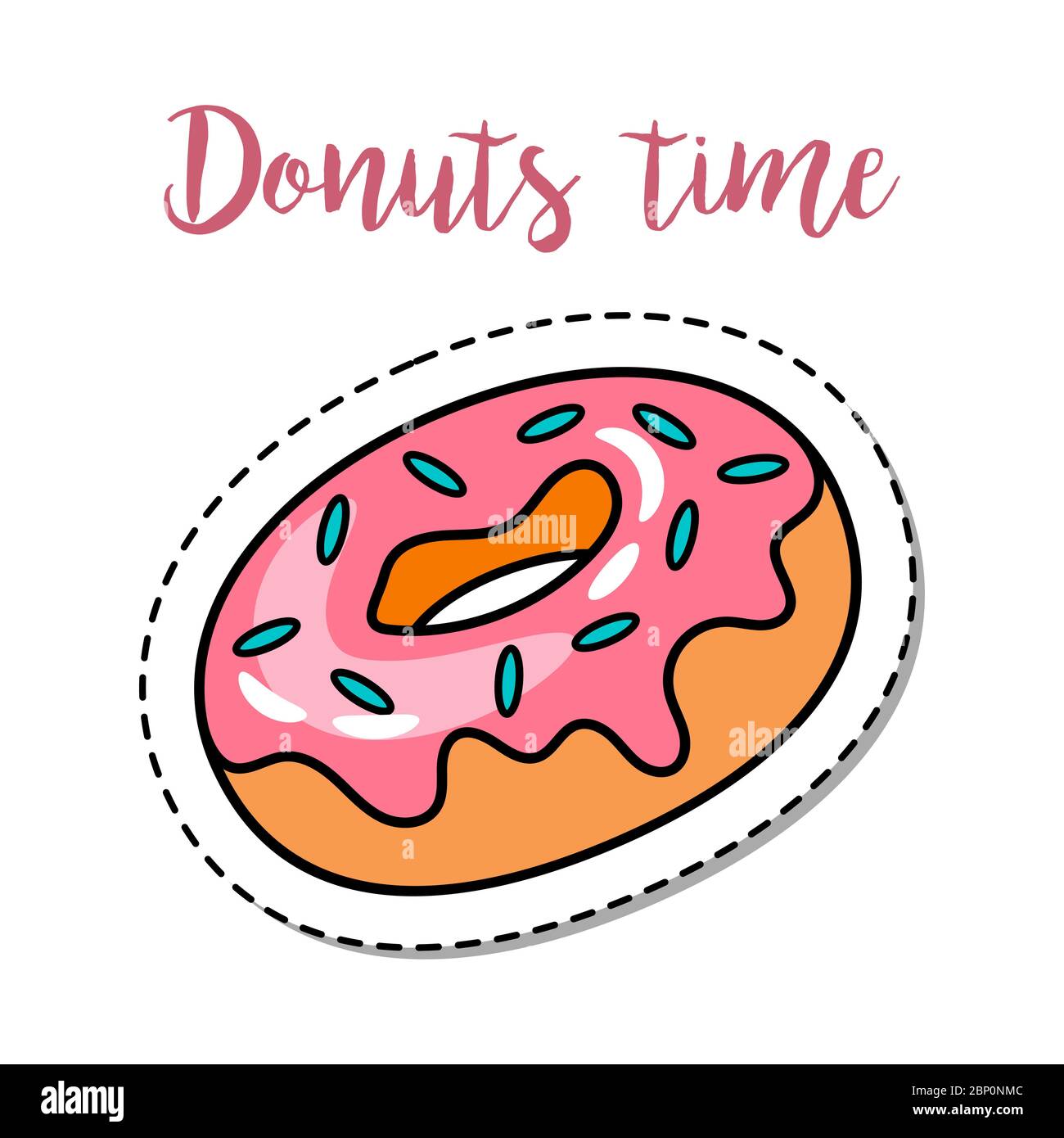 Time To Make The Donuts Stock Vector Images - Alamy