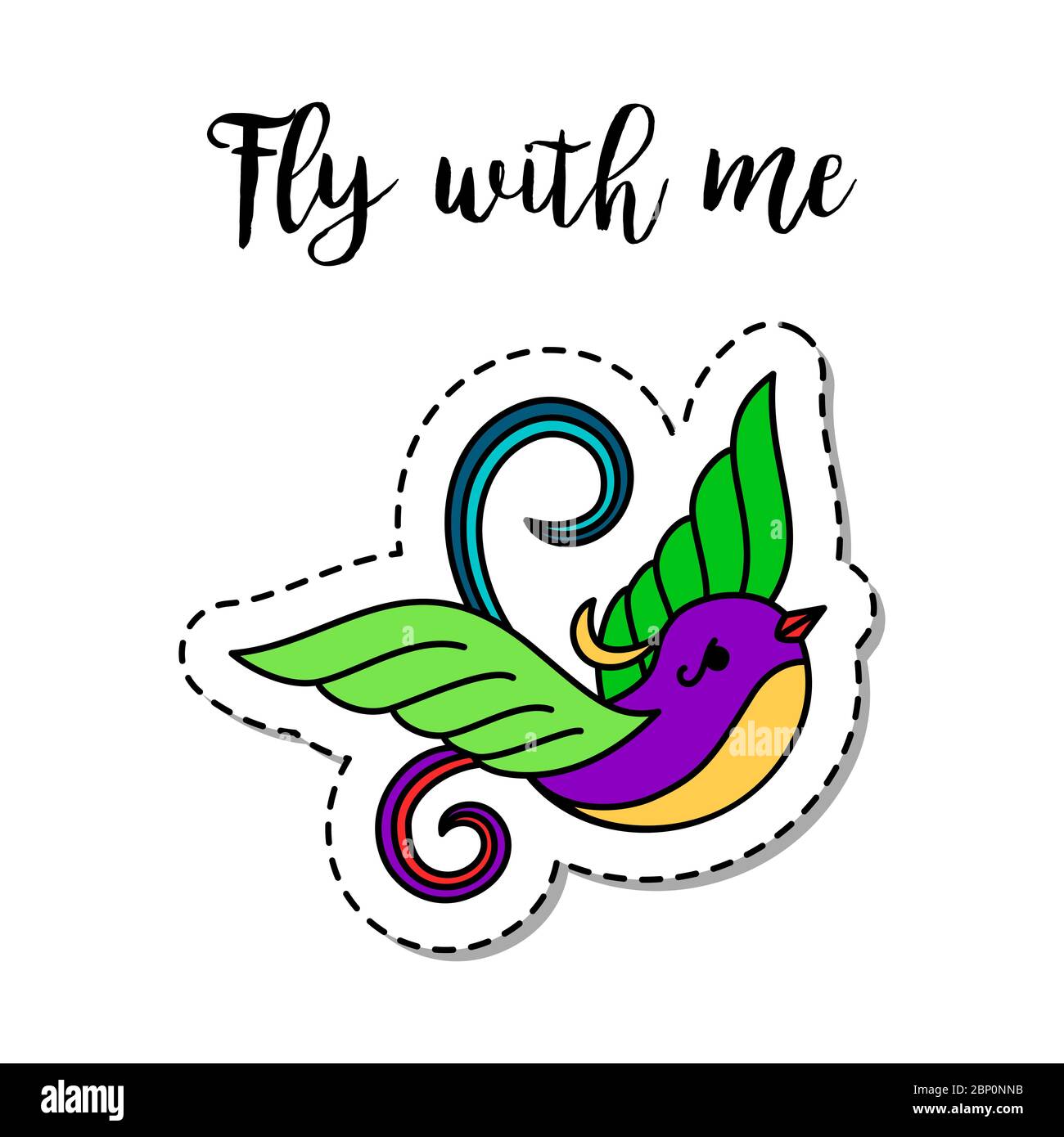 Black tail patch Stock Vector Images - Alamy