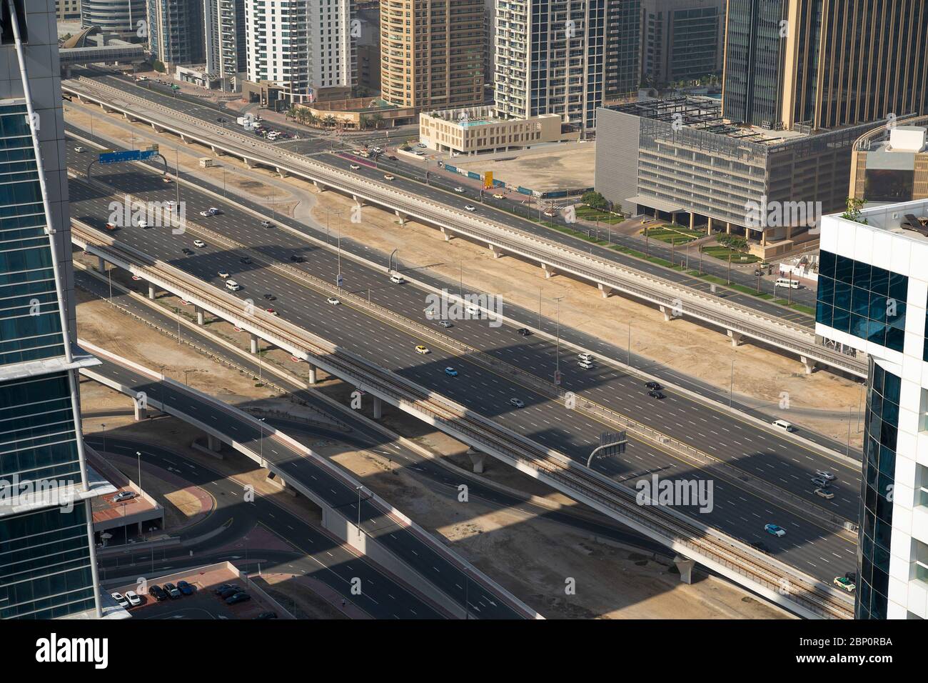 Dubai downtown street busy traffic hi-res stock photography and images ...