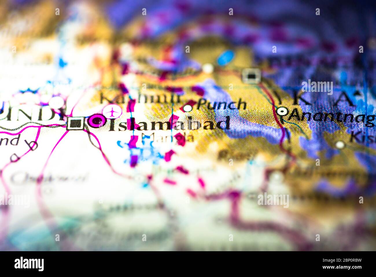 Map of islamabad hi-res stock photography and images - Alamy