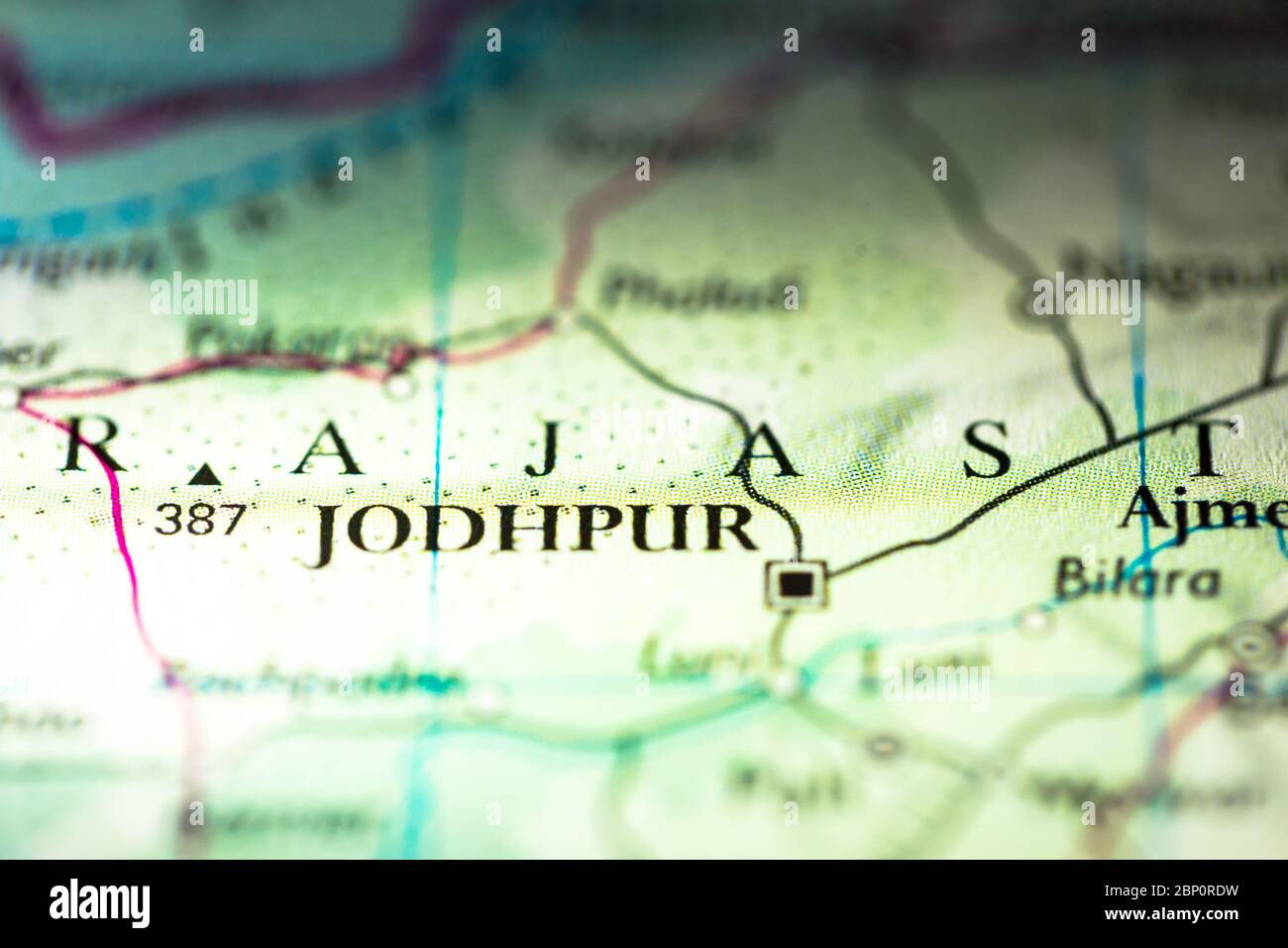 Map of rajasthan hi-res stock photography and images - Alamy