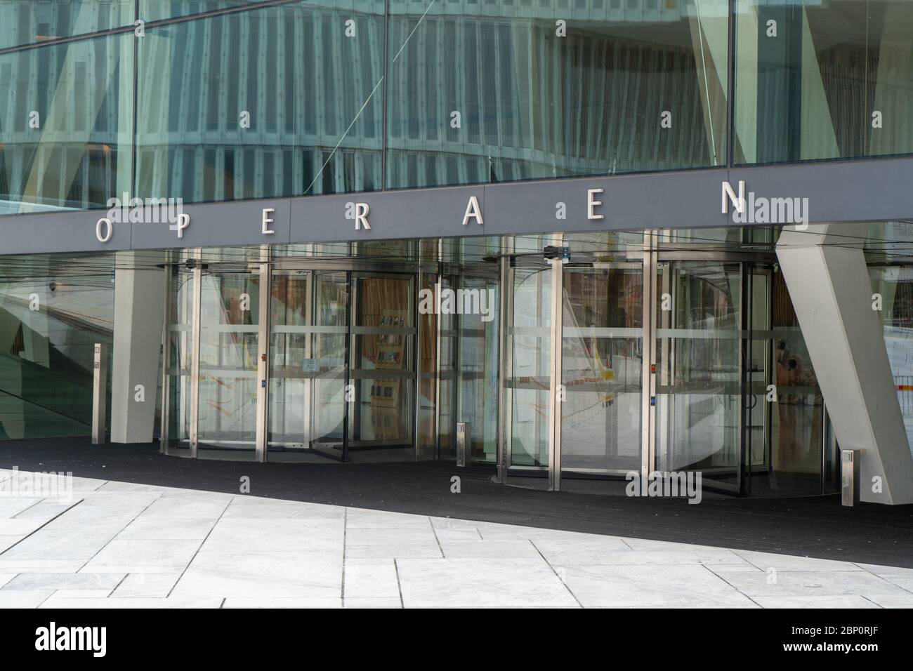 Entrance of opera house in oslo hi-res stock photography and images - Alamy