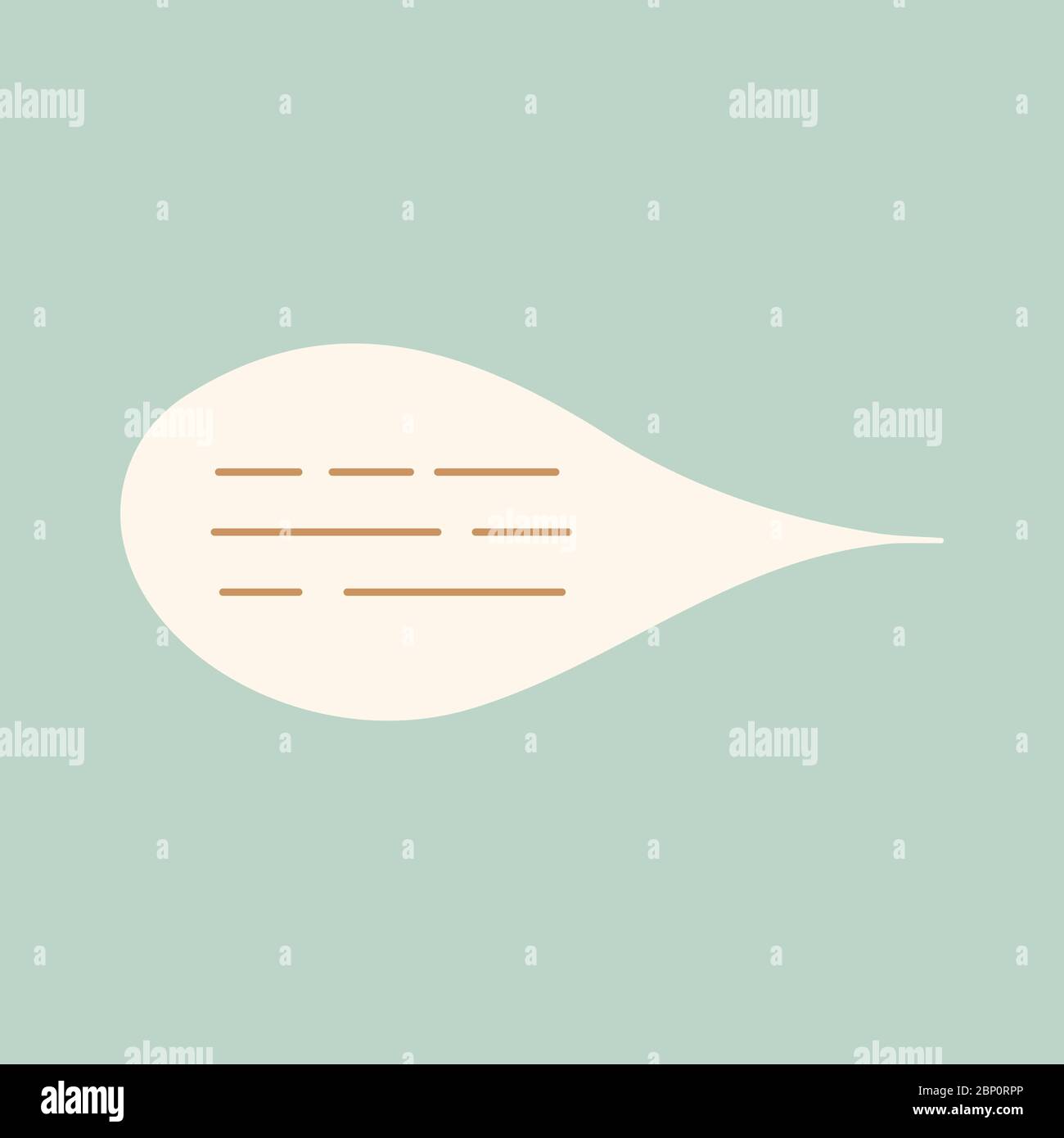 Speech Bubble. Thoughts in a head, chatting. Speech cloud. Flat vector ...