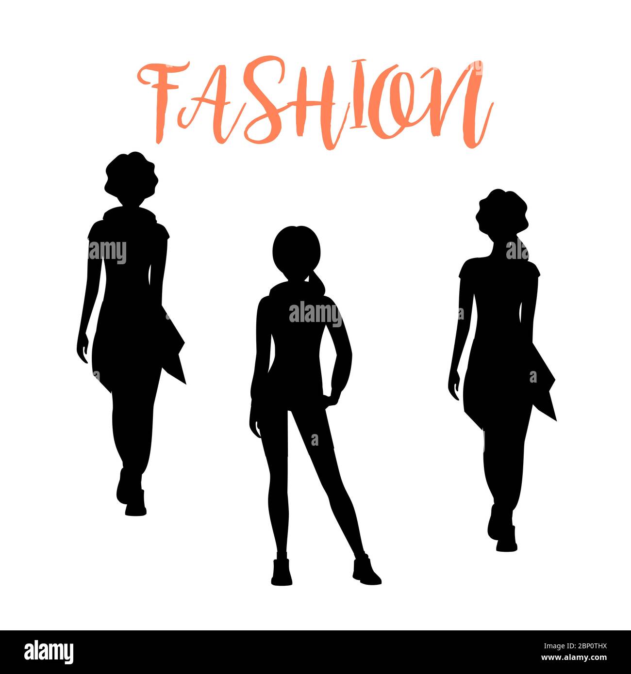 Fashion Woman Silhouette Vector