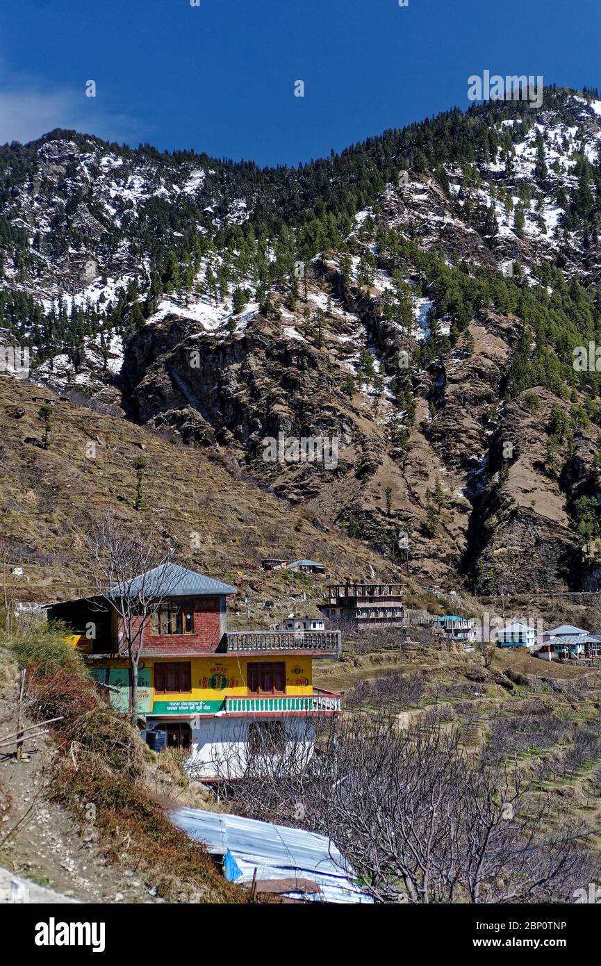 A spectacular view of snowy peaks from Sarahan Stock Photo - Alamy
